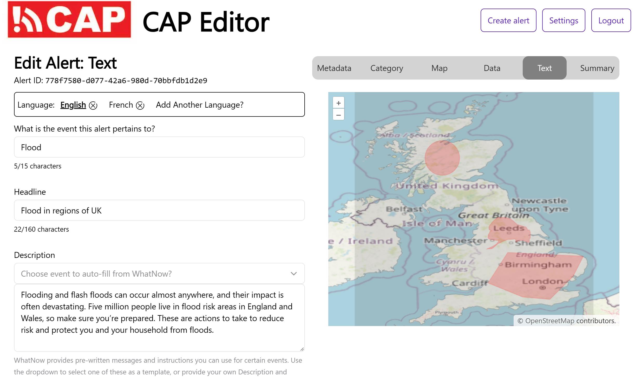 CAP Editor Documentation